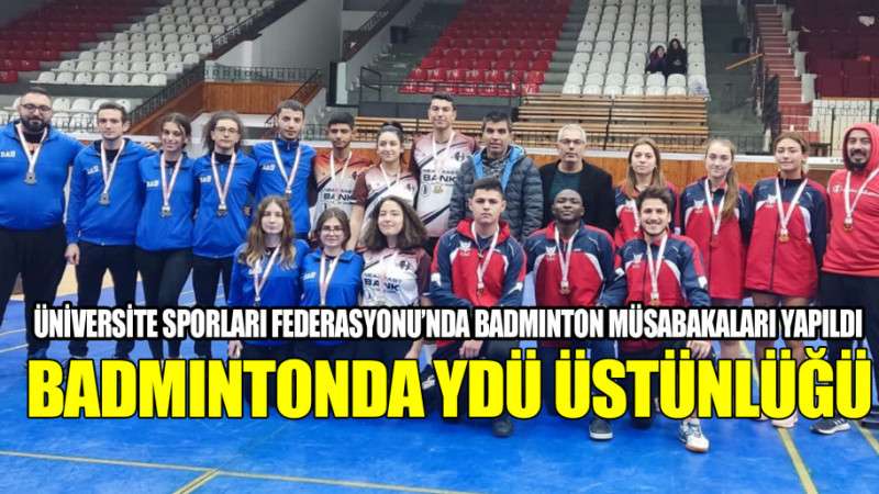 Badmintonda YDÜ şampiyon..!